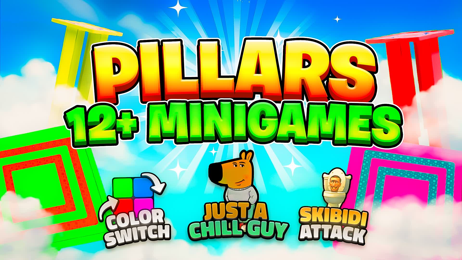PILLARS MINIGAME 👑12+ Minigames 8256-3378-1409 by fiber - Fortnite ...