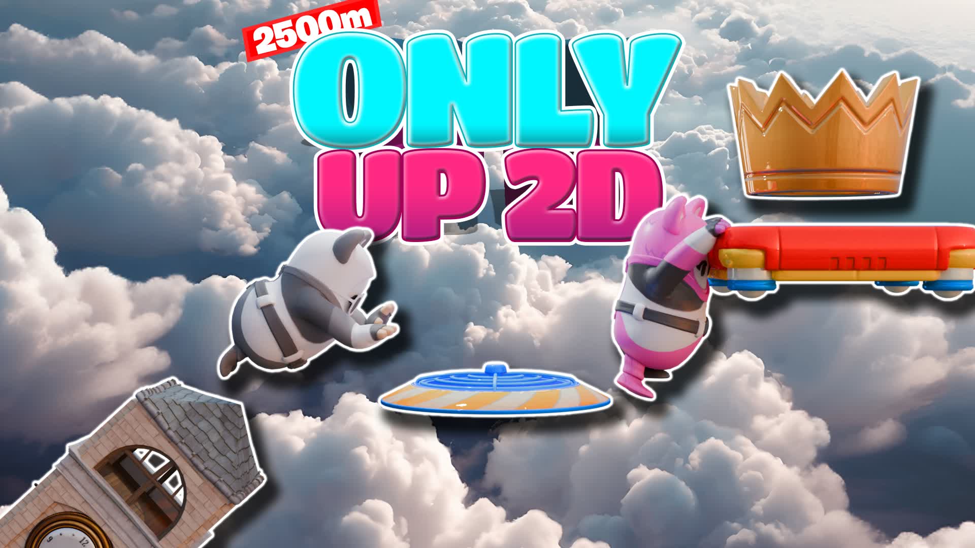 2D ONLYUP FALL GUYS 👑 4099-7005-1637 by xaby - Fortnite Creative Map ...