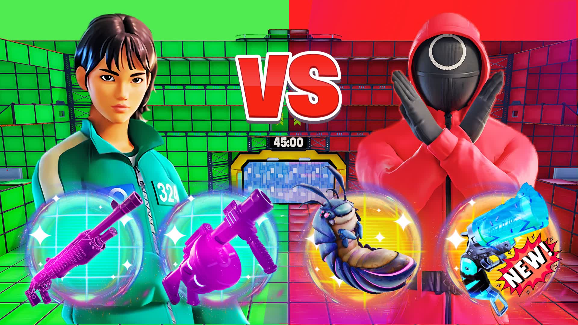 FIGHTING TEAMS RED VS GREEN 🔴🟢 2974-2451-2098 by ch77 - Fortnite