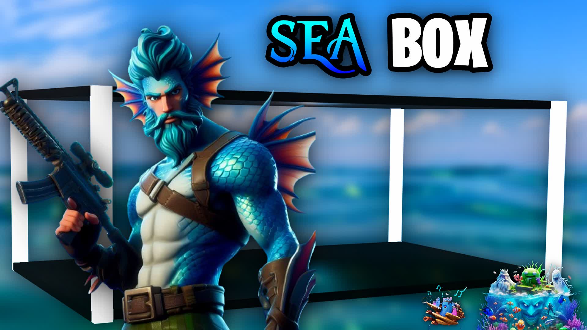 🌊BLUE SEA BOX FIGHT📦 3840-7290-2282 by ninjanr - Fortnite