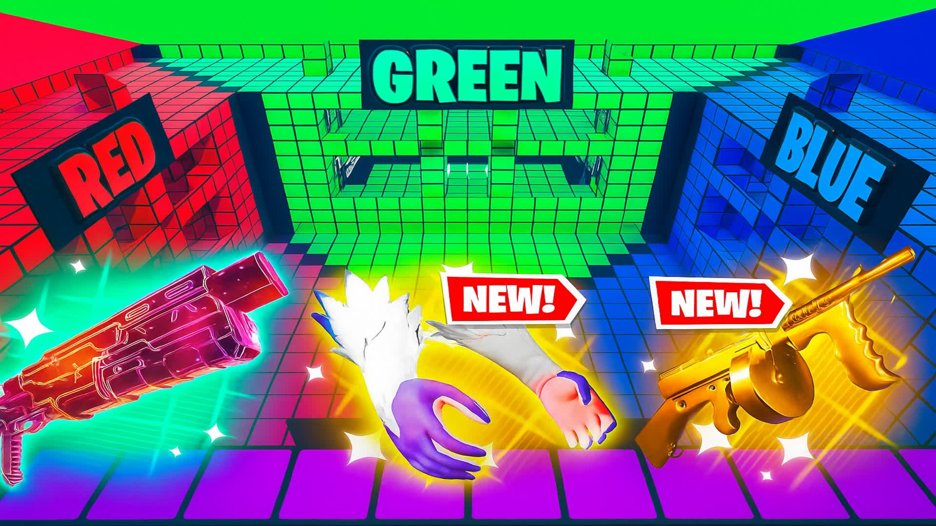 CRAZY RED vs BLUE vs GREEN vs PURPLE 9487-1410-5421 by studiobomba - Fortnite Creative Map Code ...