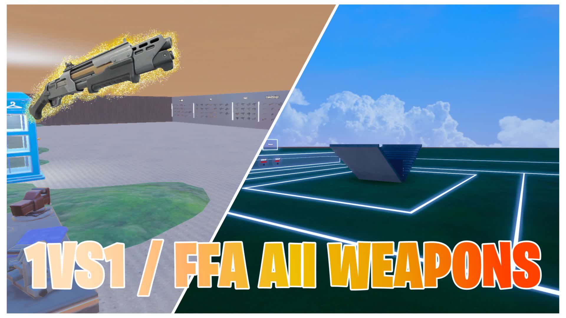 1vs1/FFA Map (All Weapons) 3650-7208-4942 by kemq - Fortnite Creative ...