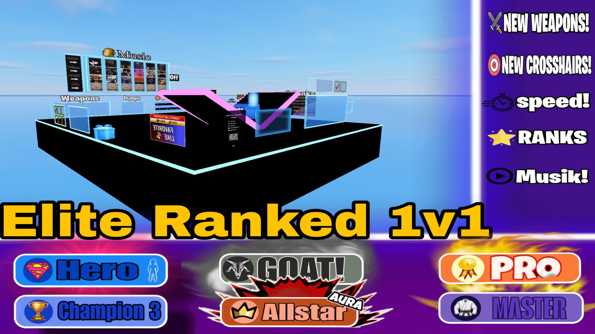 Elite Ranked 1v1 & Music 7928-9667-0264 by issma - Fortnite Creative ...