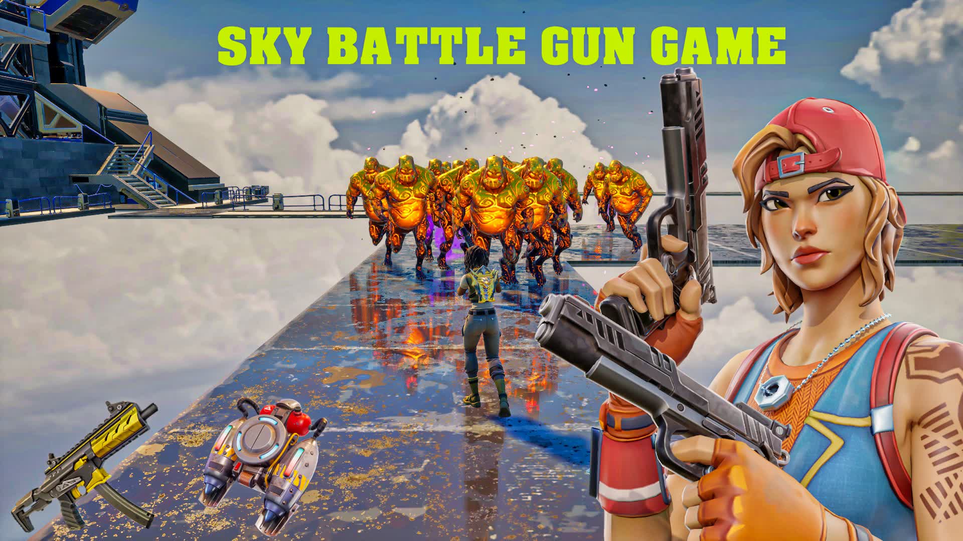 SKY BATTLE GUN GAME 0304-6126-6578 by sharkyvulcan - Fortnite Creative ...