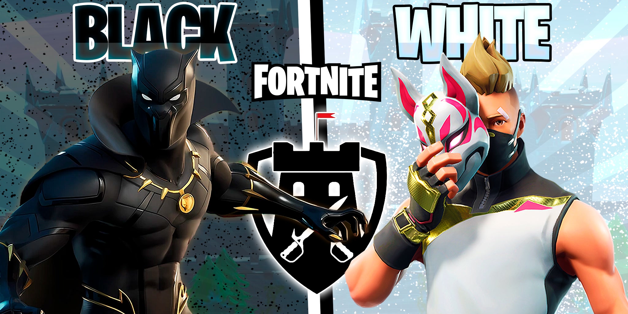 BLACK VS WHITE CASTLE RUSH BATTLE 7582-8089-3373 by aley - Fortnite ...