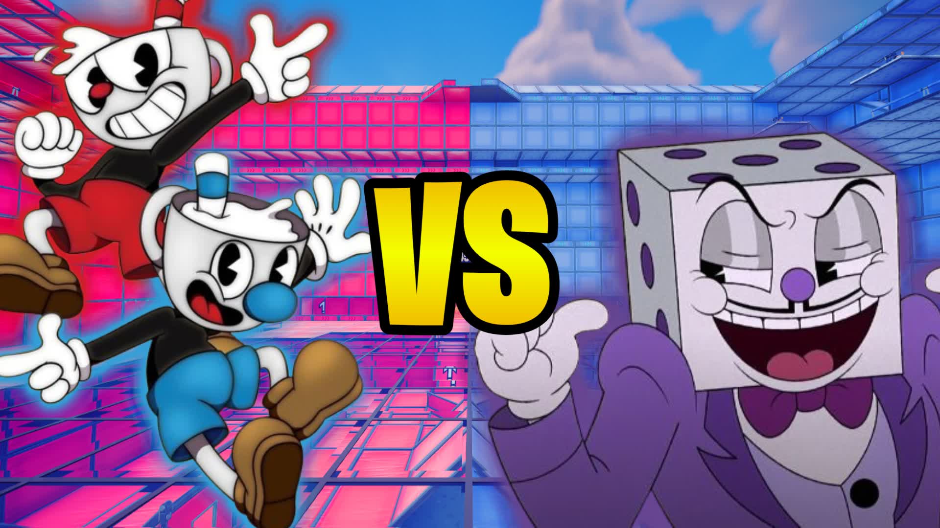 🔴 CUPHEAD VS KING DICE🔵RED VS BLUE 🎲 9361-4748-0834 par er3n1ce - Fortnite