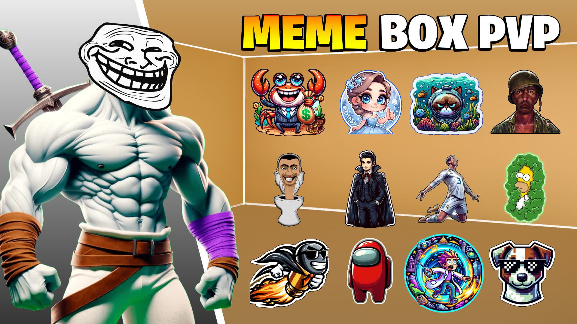 💀 MEME BOX PVP 📦 7365-4237-3330 by propan - Fortnite Creative Map Code ...