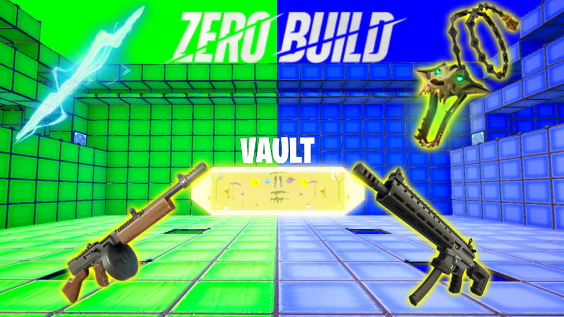 MAGIC GREEN VS BLUE ZERO BUILD 🟢🔵 0693-5633-9929 by spazeyyc - Fortnite Creative Map Code ...