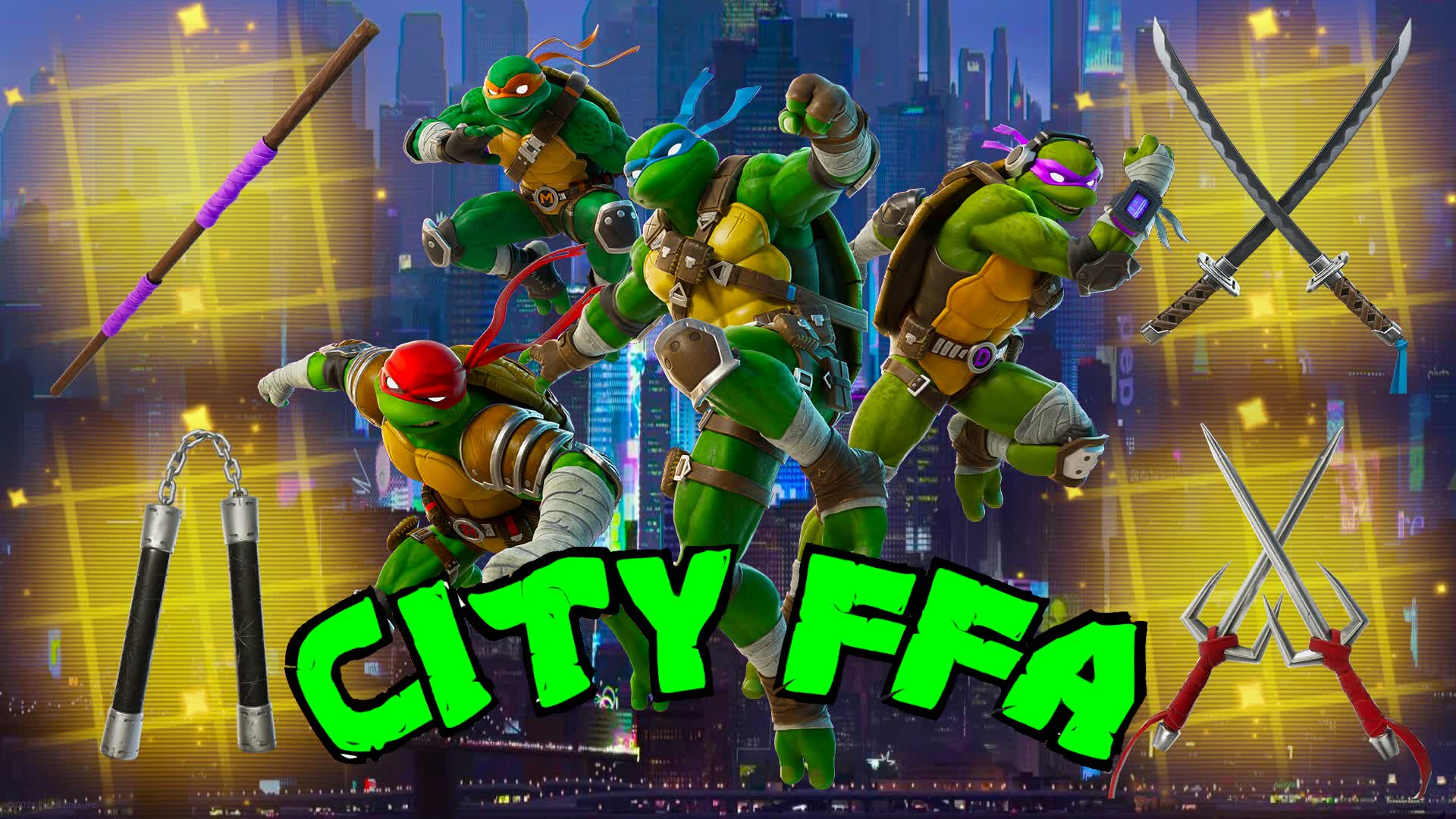 TMNT: CITY FFA 0552-0062-1517 by nightz - Fortnite Creative Map Code ...