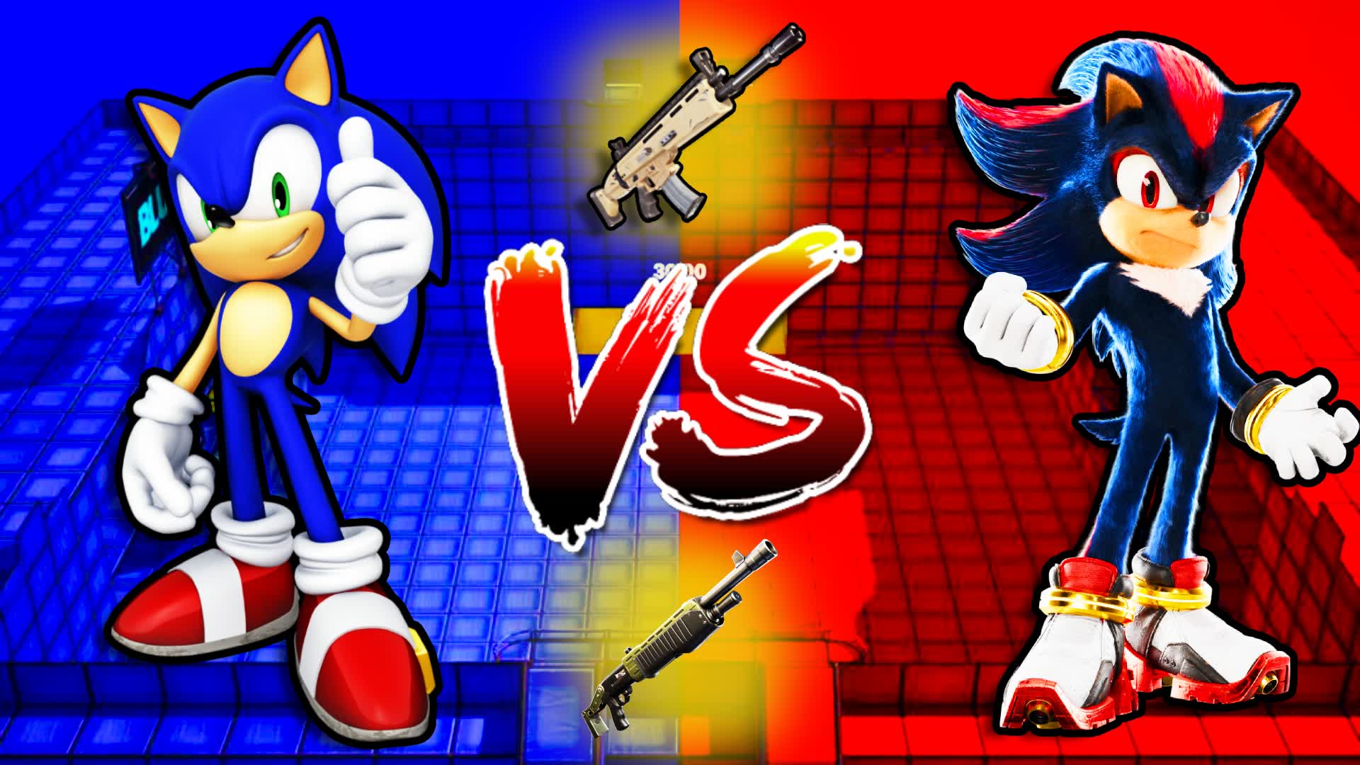 SONIC VS SHADOW - RED VS BLUE 🔴🔵 4096-5475-5392 by stackzzz - Fortnite Creative Map Code ...