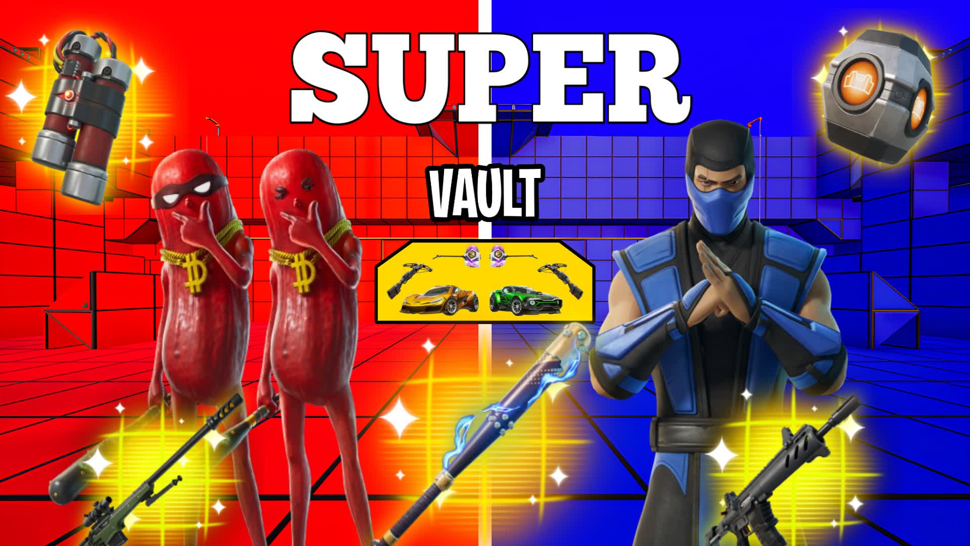 SUPER RED VS BLUE POWER 🔴🔵 9548-9813-8384 by ghostmama - Fortnite ...