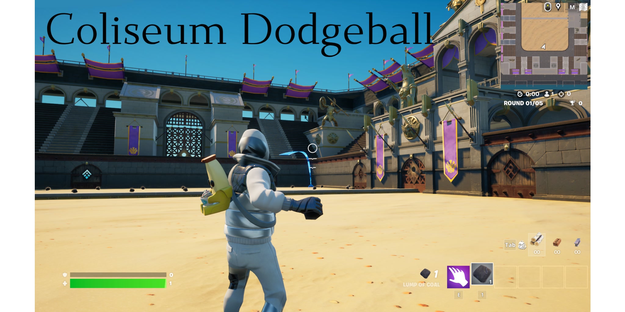 Coliseum Dodgeball 2369-0353-0932 by w.frs - Fortnite Creative Map Code - Fortnite.GG