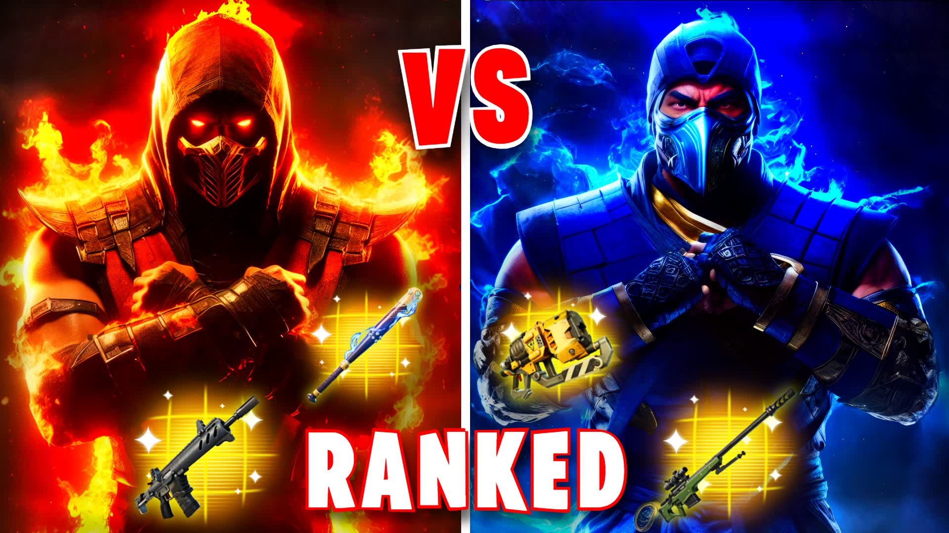 RED vs BLUE🔴🔵SUB-ZERO SCORPION RANKED 9642-8077-4238 by leo_ua - Fortnite Creative Map Code ...