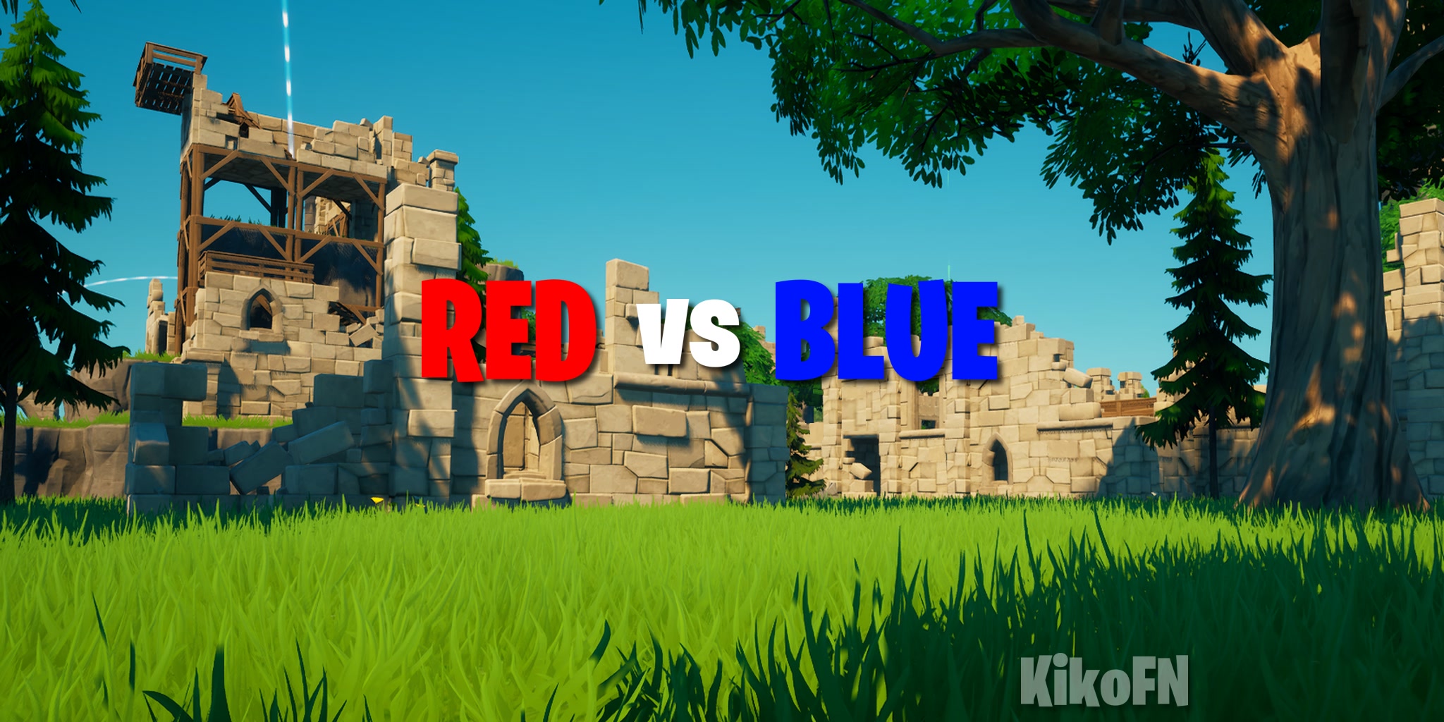 BLUE vs RED TEAM FIGHT! 1568-4631-2121 by kikofn - Fortnite Creative Map Code - Fortnite.GG