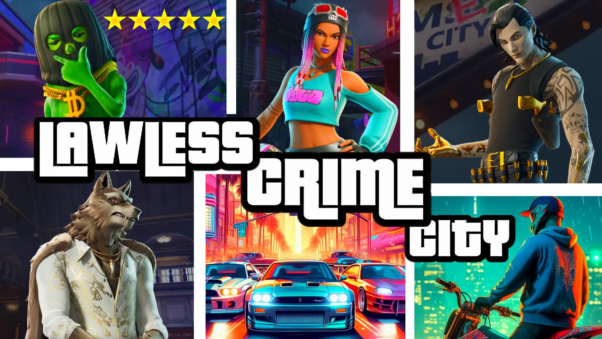 🌄 LAWLESS CRIME CITY - FREE FOR ALL 🚔 9544-1000-0846 by shadowcreates ...