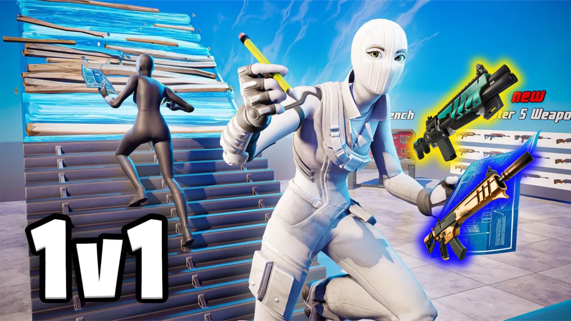 OZAN 1V1 BUILD FIGHT 9597-0530-5589 by ozansenpai - Fortnite Creative Map Code - Fortnite.GG