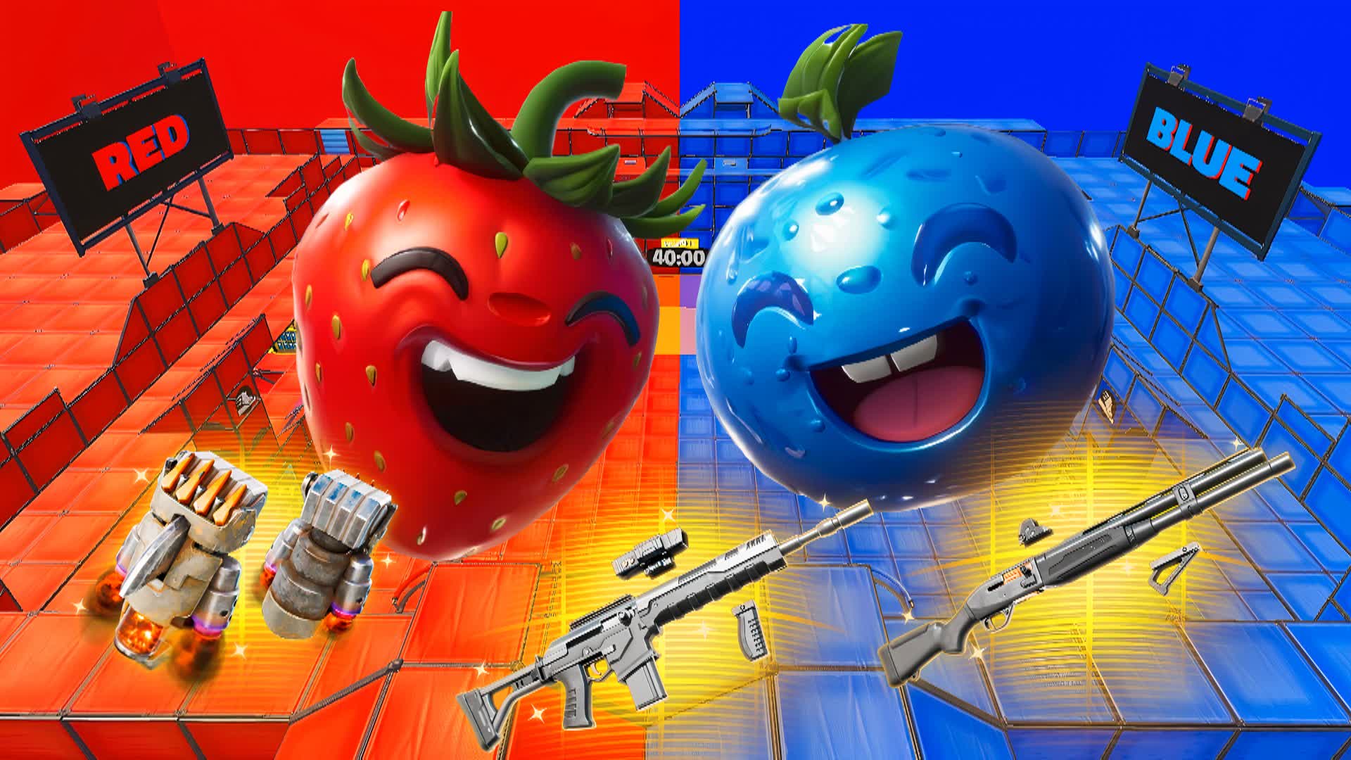 FRUIT RED VS BLUE 🔴🔵 7497-4241-1309 by ewarz - Fortnite Creative Map ...