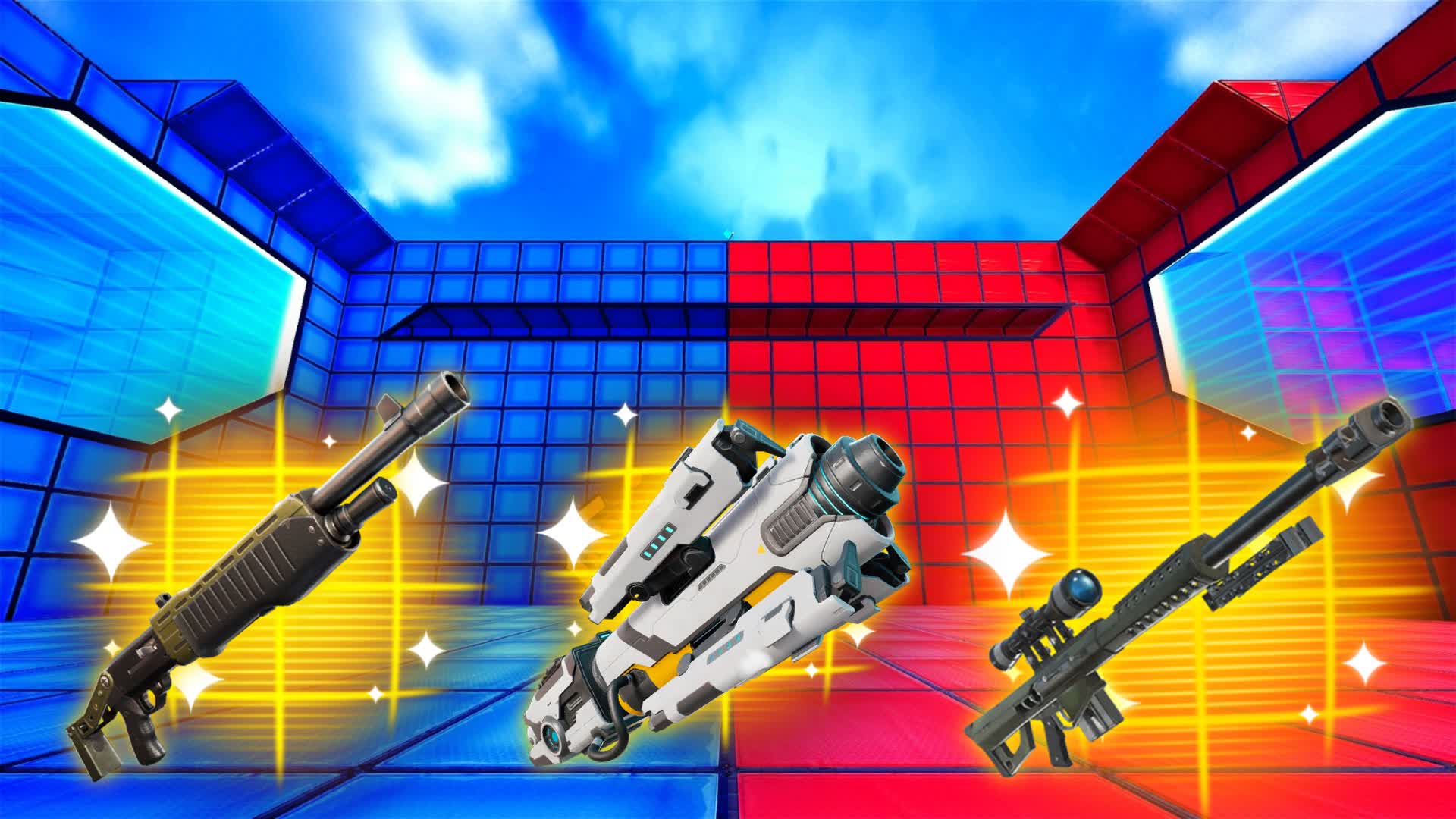 SUPER! V RED VS BLUE 🔴🔵 3136-1319-0822 by teamsteron - Fortnite