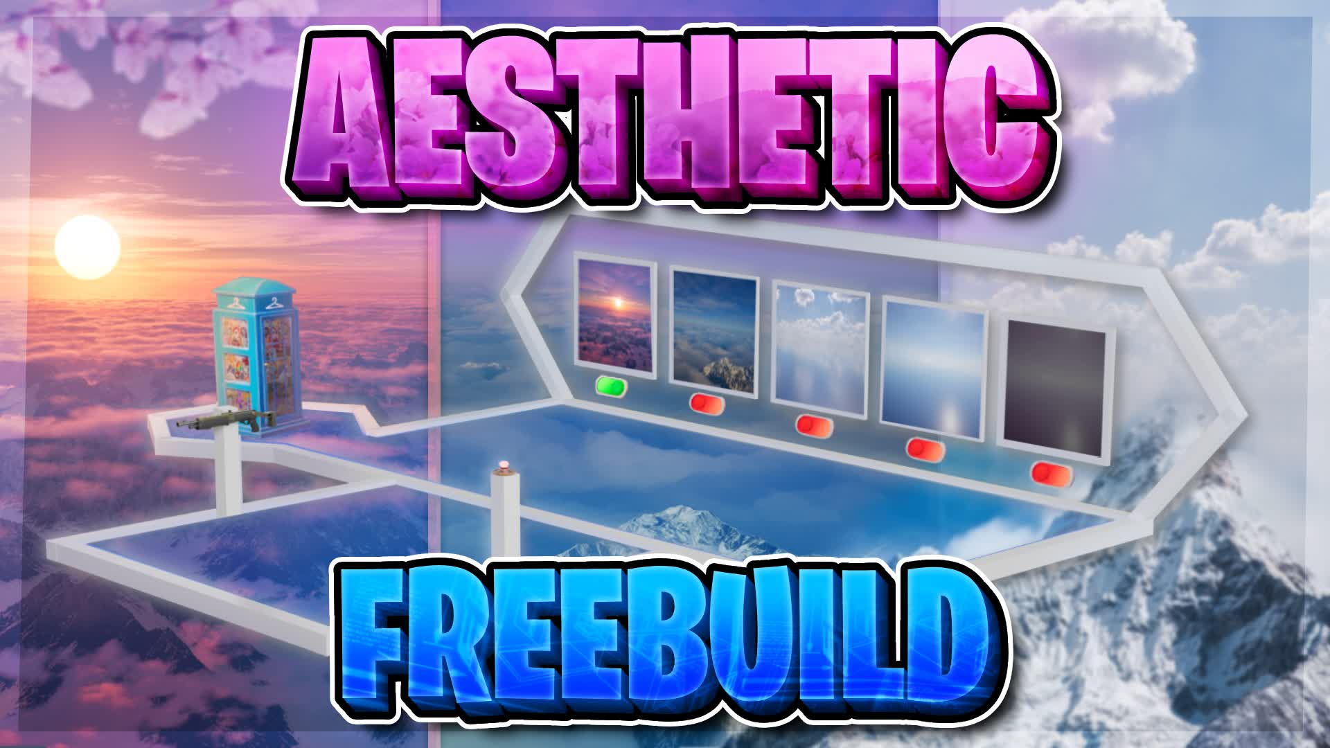 aesthetic freebuild 🌸 9378-8938-1218 by fentlii - Fortnite Creative Map ...