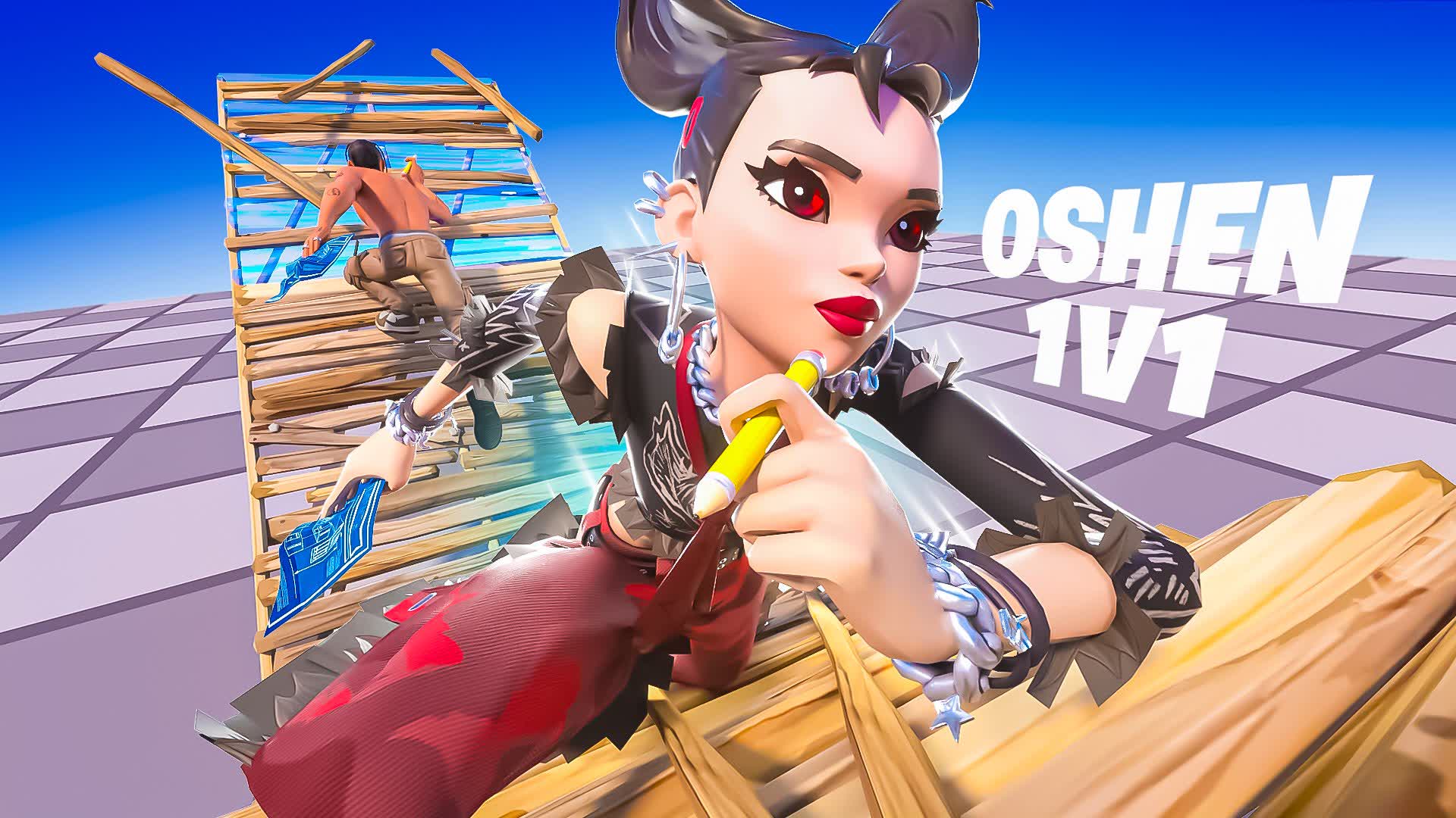 OSHEN 1V1 BUILD FIGHTS (200 PUMPS) 4396-1705-3581 by l3r3 - Fortnite Creative Map Code - Fortnite.GG