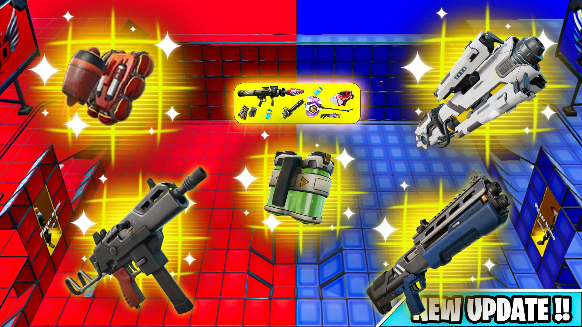 JUST A SIMPLE RED VS BLUE🔴🔵 6630-6366-9384 by kilr - Fortnite