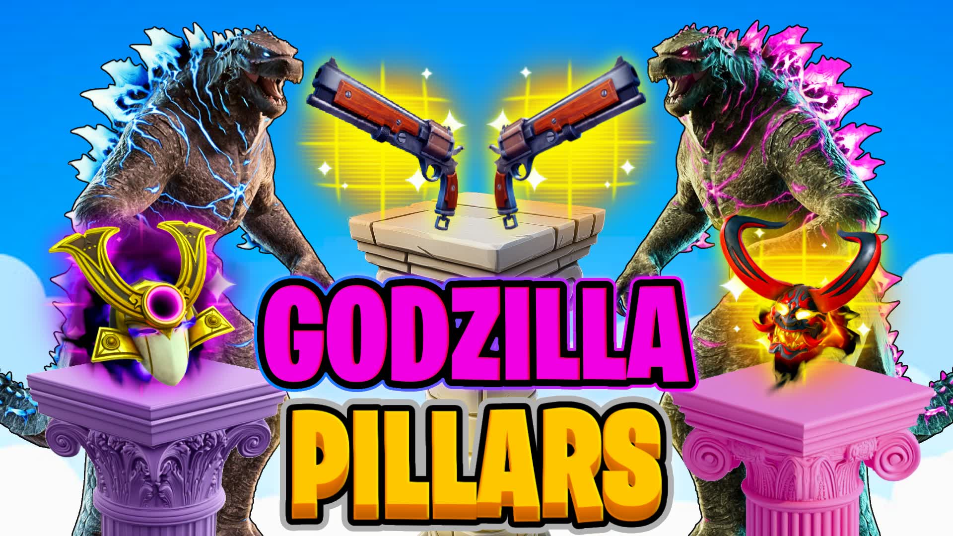 GODZILLA PILLARS!🦖 (6443-9823-1959) by kavuny - Fortnite Creative Map ...