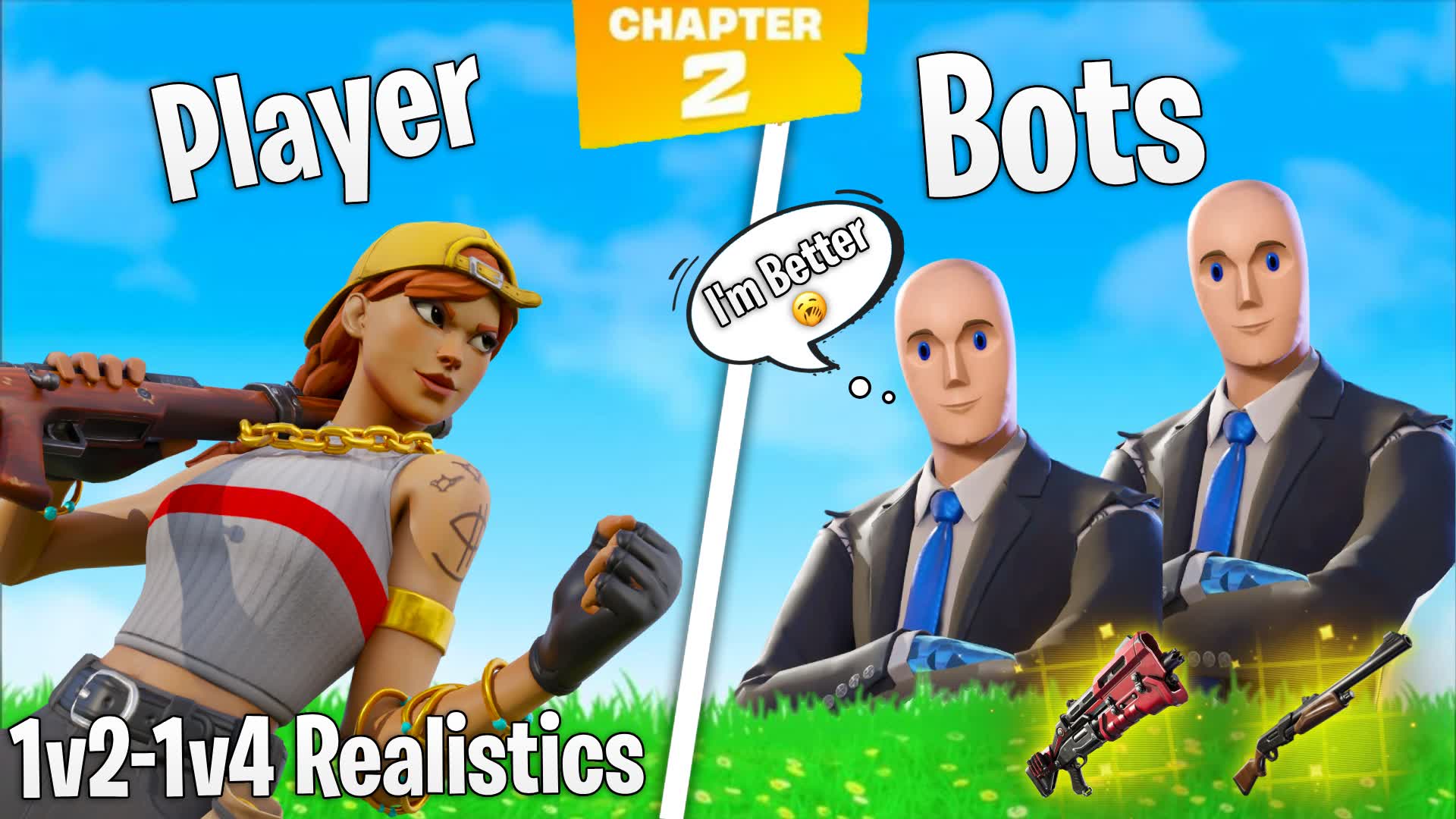 🤖 Bots Clutch Realistics 1v2-1v4 🤖 0268-8634-7898 by msks - Fortnite Creative Map Code - Fortnite.GG
