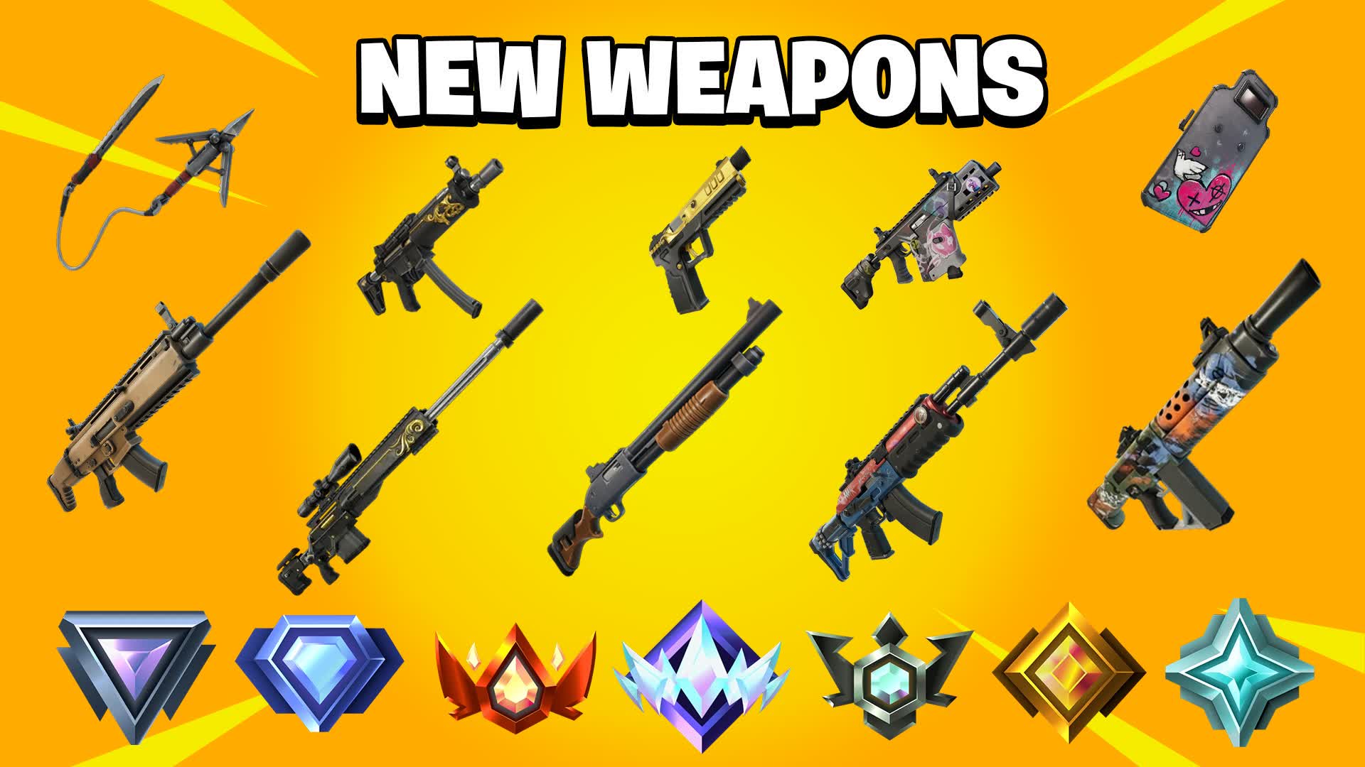 NEW WEAPONS - FREE FOR ALL 1503-0016-3086 von harispies – Fortnite