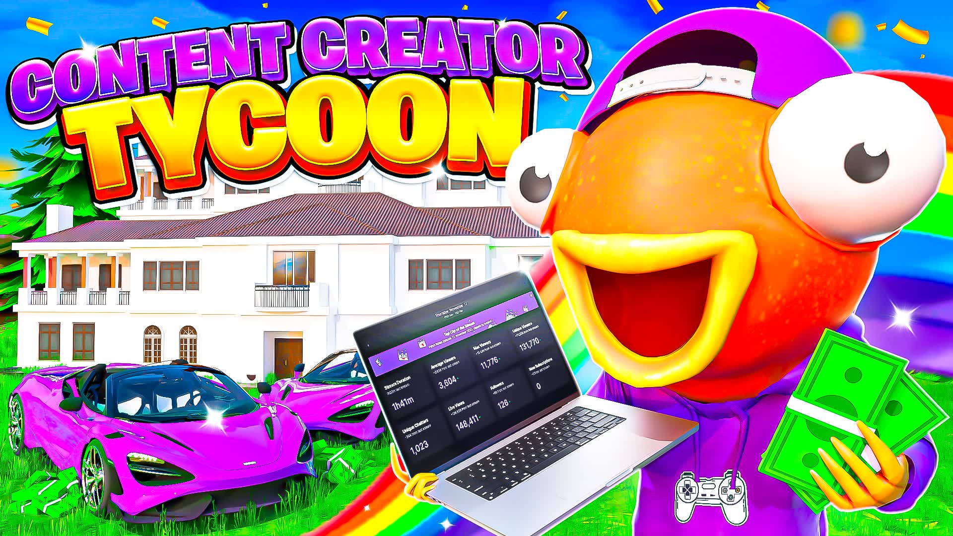 🔴 CONTENT CREATOR TYCOON 🎬 [FPV] 9356-0498-3484 by kroonox - Fortnite ...
