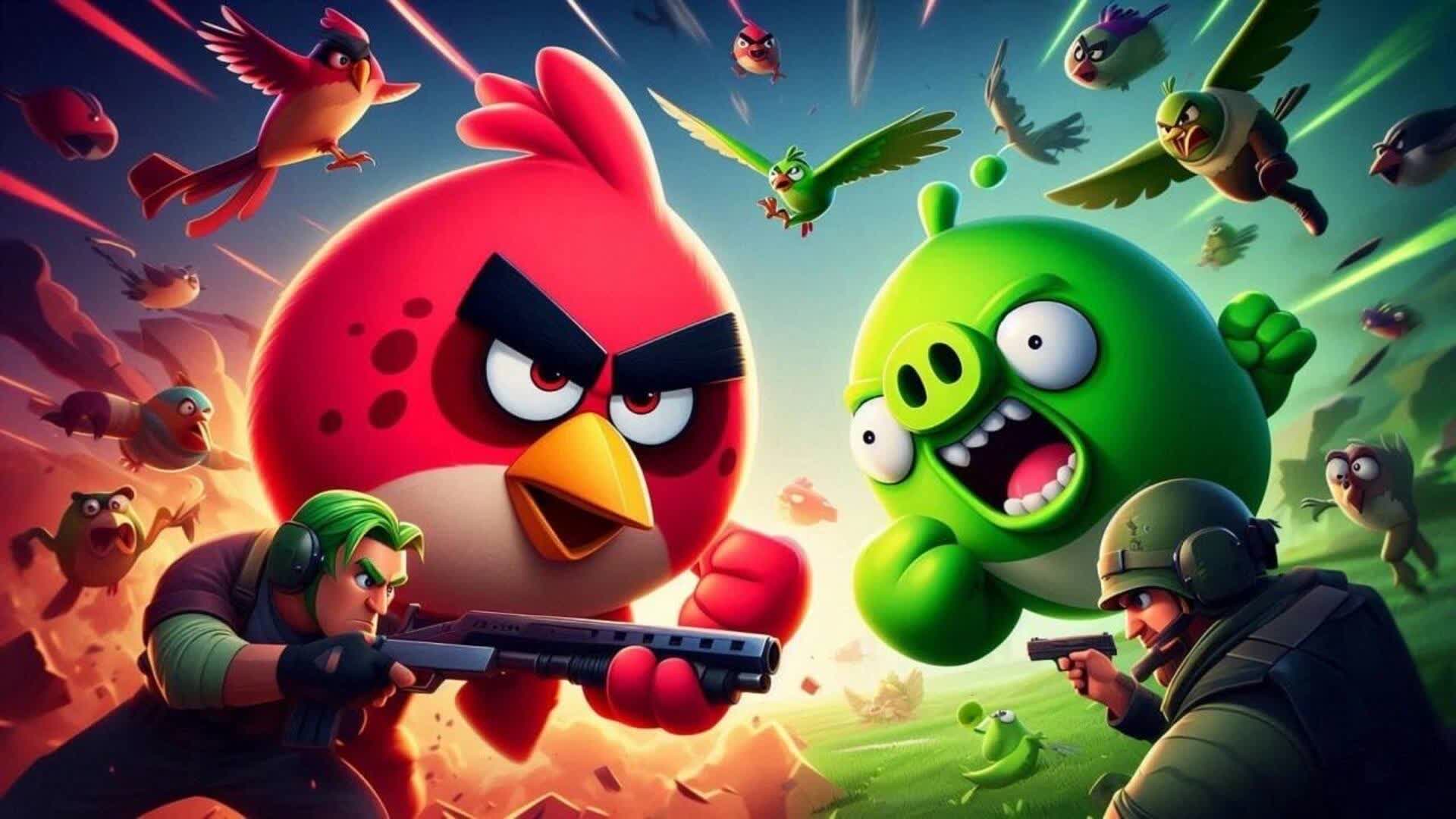 RED BIRD VS GREEN PIG 8573-7824-7173 by yaremch - Fortnite Creative Map ...