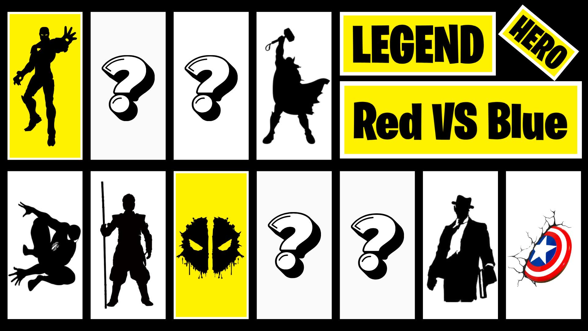 LEGEND HERO RED VS BLUE 5142-1363-7095 by playmgames - Fortnite ...