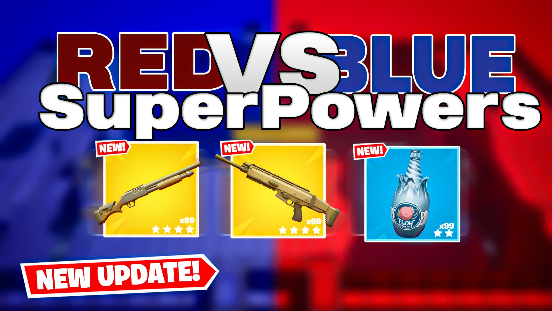 Red 🔴 VS Blue 🔵 Super Powers 2503-6781-7114 by piterbot - Fortnite ...