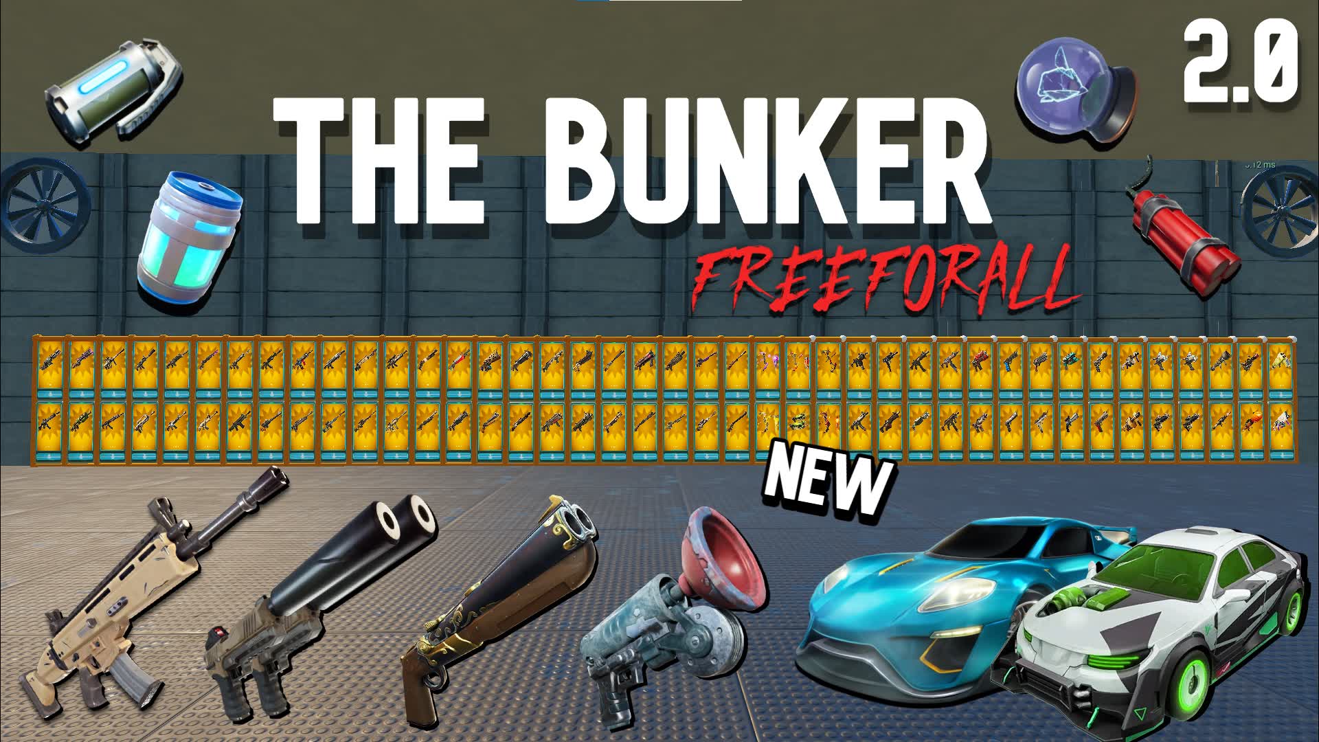 The bunker FreeForAll 9112-5079-1504 by starrex - Fortnite Creative Map Code - Fortnite.GG