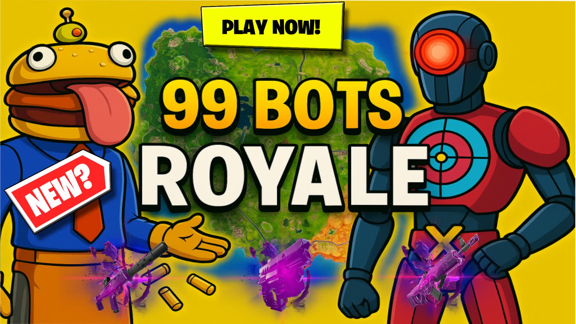 100 BOTS ALL GUNS 7787-7438-9709 by bou-2003 - Fortnite Creative Map Code - Fortnite.GG