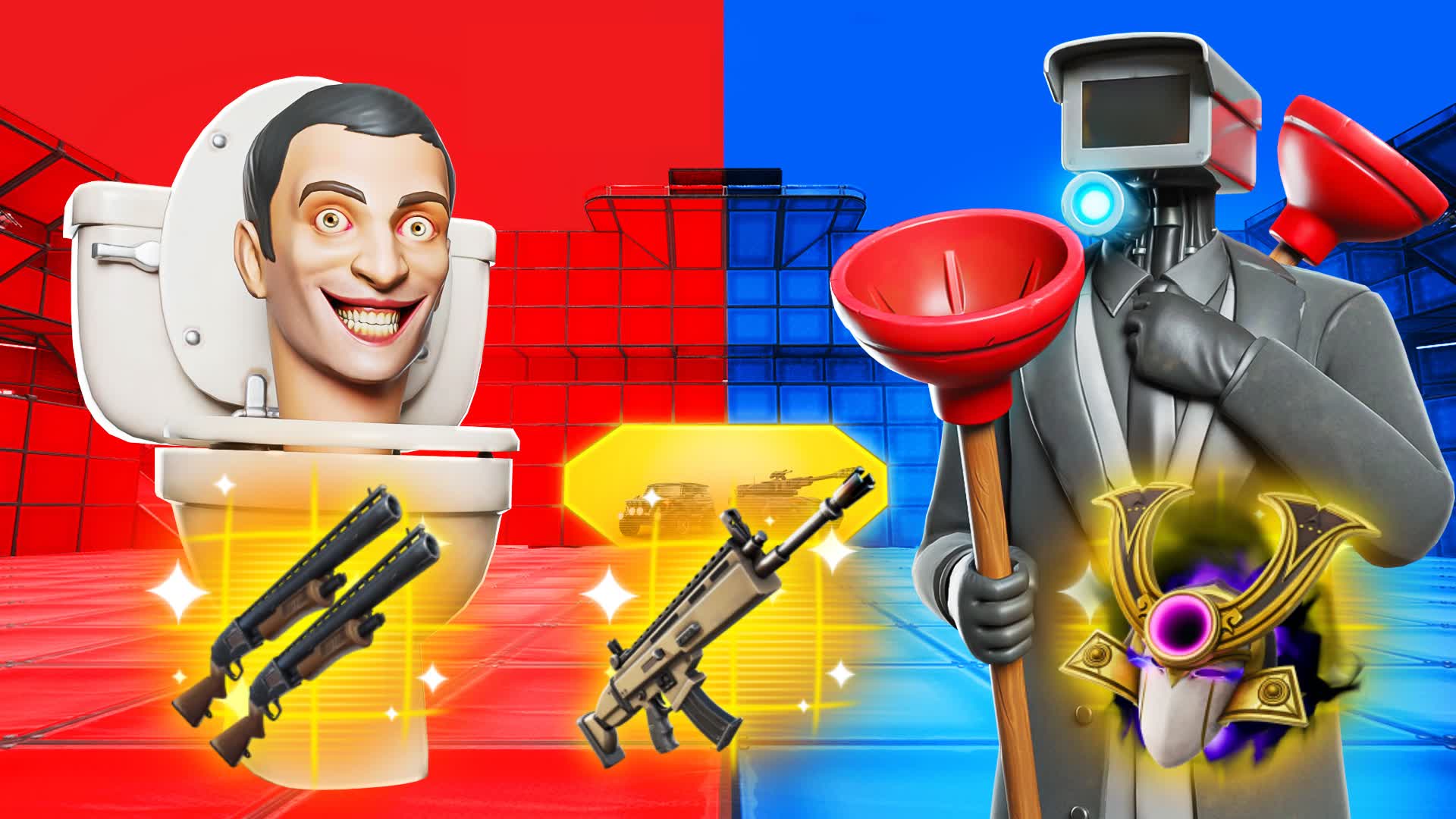 Cursed Red vs. Blue🔴🔵 0644-6320-2280 by t_0 - Fortnite