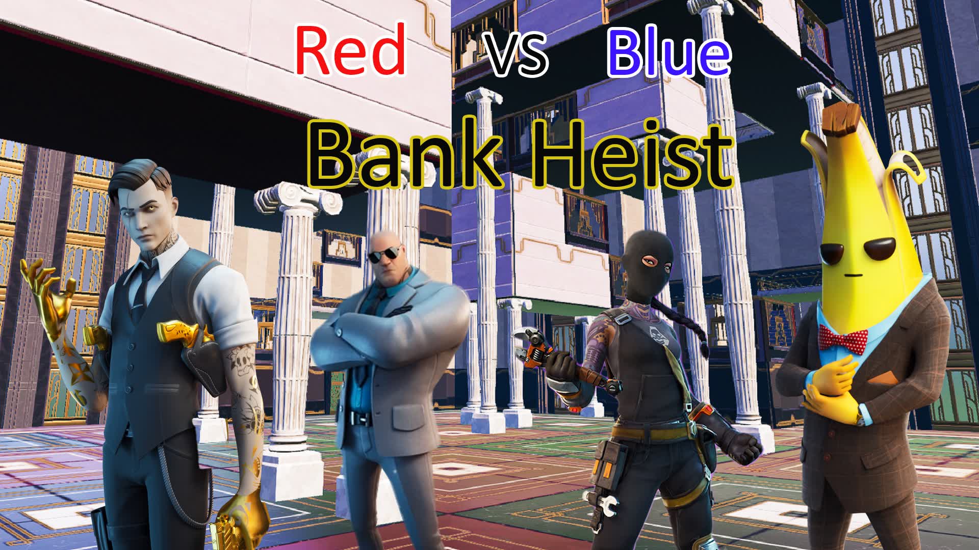 Red Vs Blue Bank Heist 2887-5870-2440 by beardvsplatinum - Fortnite ...