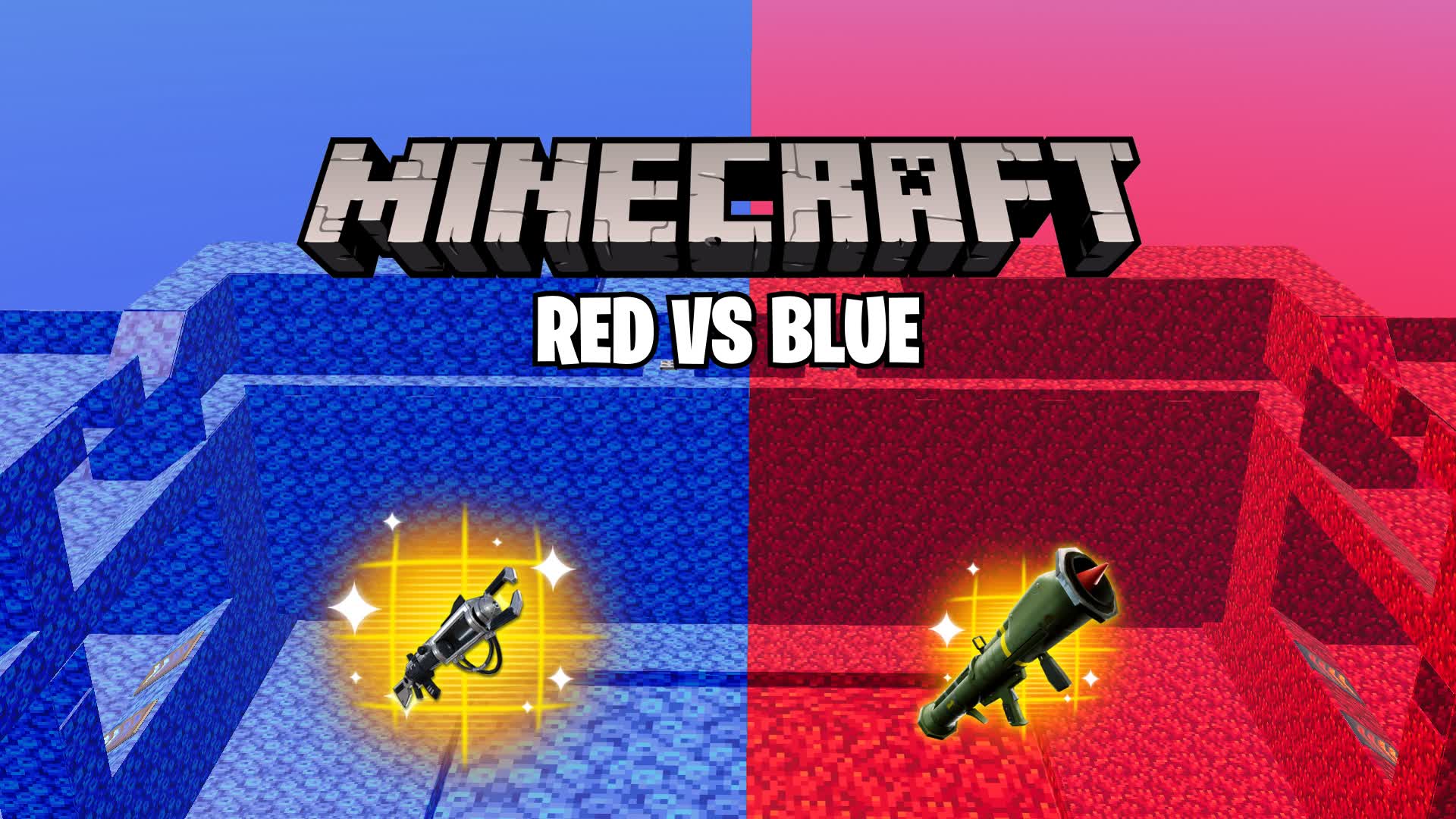 Minecraft Red vs Blue 🔴🔵 7215-7528-2637 by estudio - Fortnite