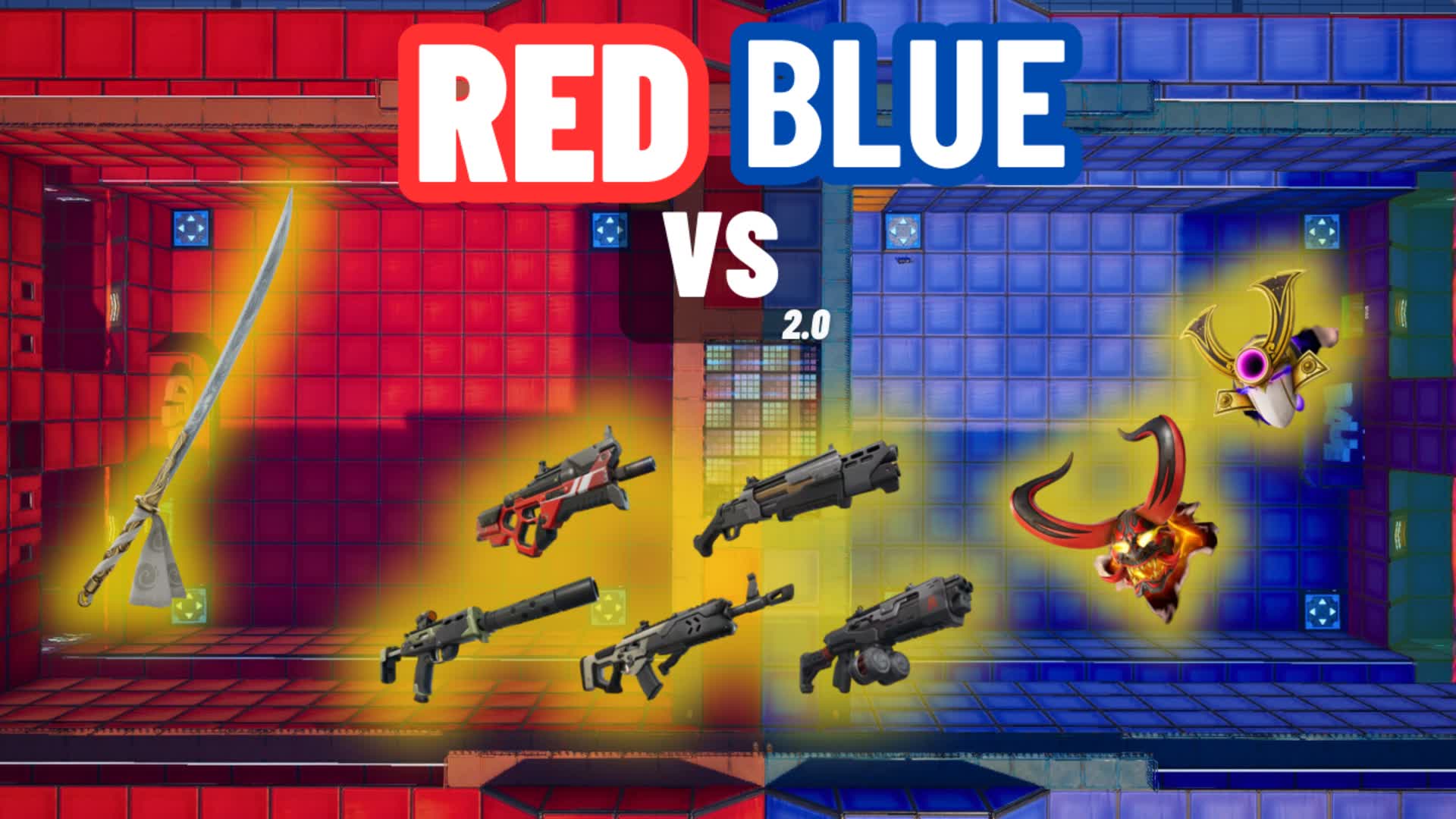 Red VS blue 2.0 3925-9277-7312 par tona778 - Fortnite