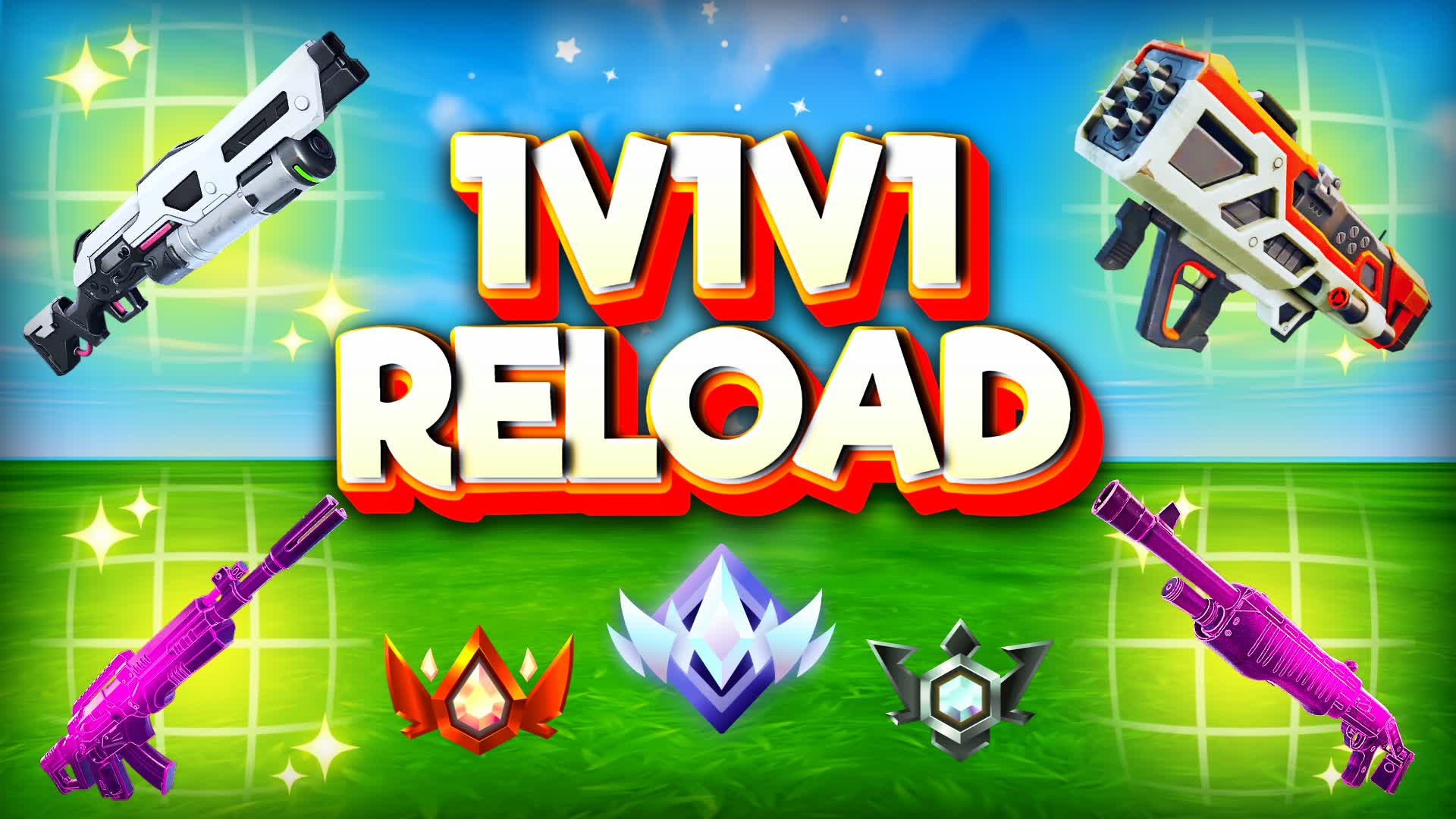 CRAZY 1V1V1 ALL WEAPONS 🏆 1V1 AND FFA 1963-1395-5667 by kn3 - Fortnite Creative Map Code ...