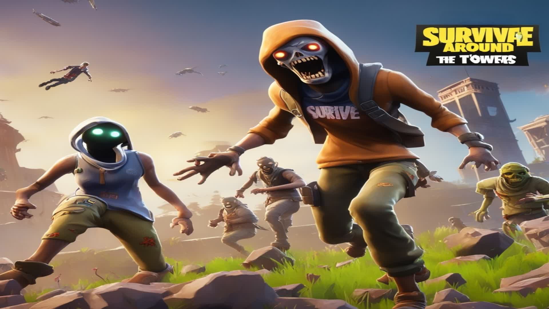 *ZOMBIES* SURVIVE AROUND THE TOWERS! 8352-4387-0829 من ابتكار ju5td4v3 ...