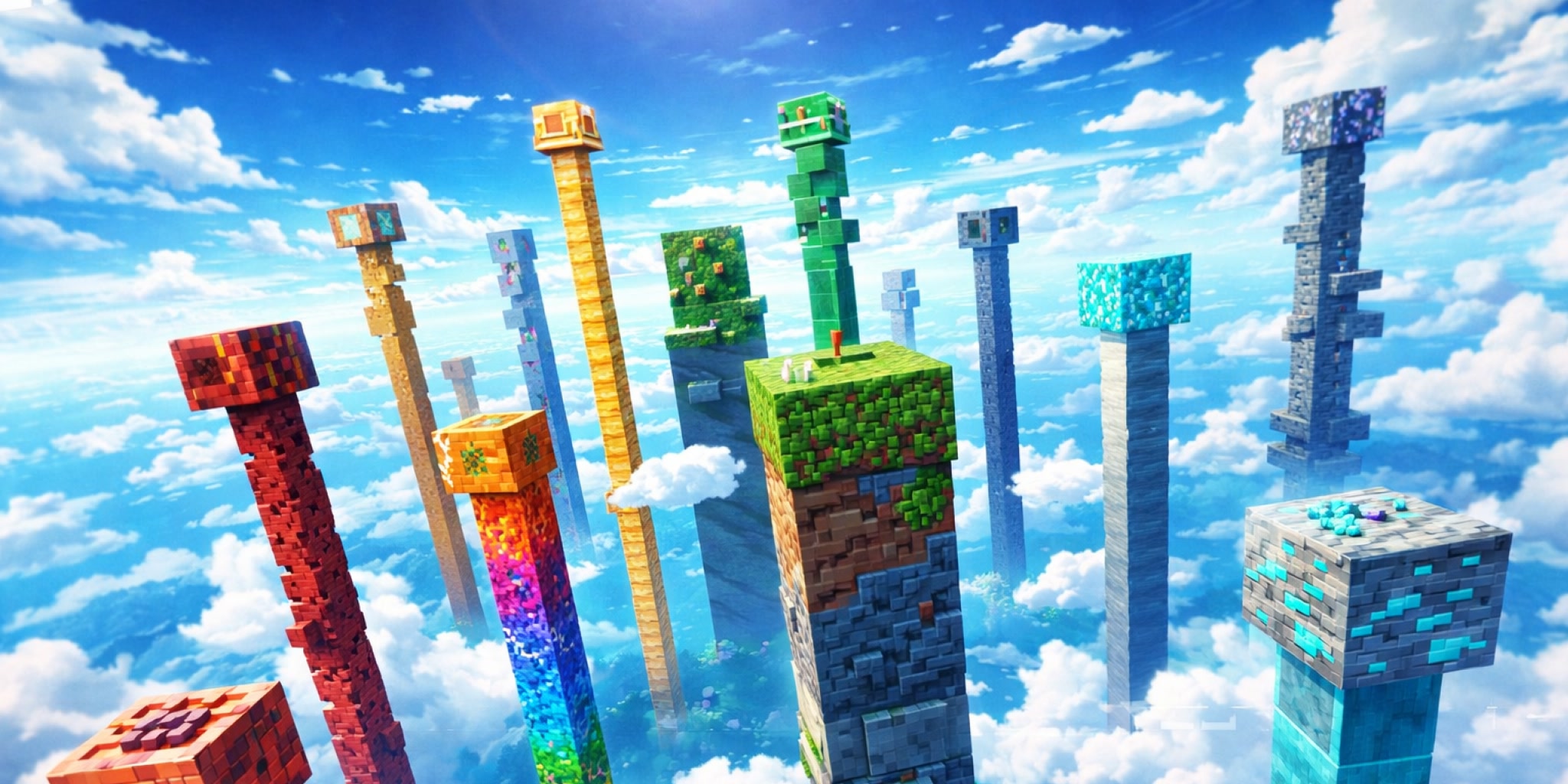 MINECRAFT PILLARS pilers pilars pillers 2676-0386-9889 by angol ...