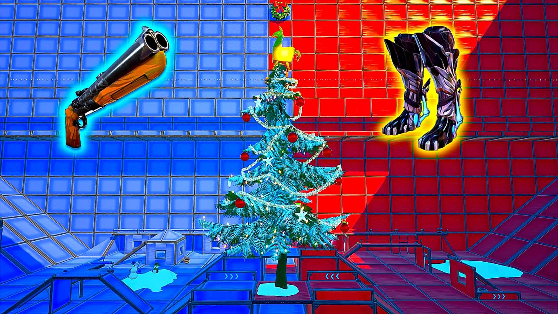 RED VS BLUE🎄CHRISTMAS 9117-2245-3156 by snakewrld - Fortnite Creative Map Code - Fortnite.GG