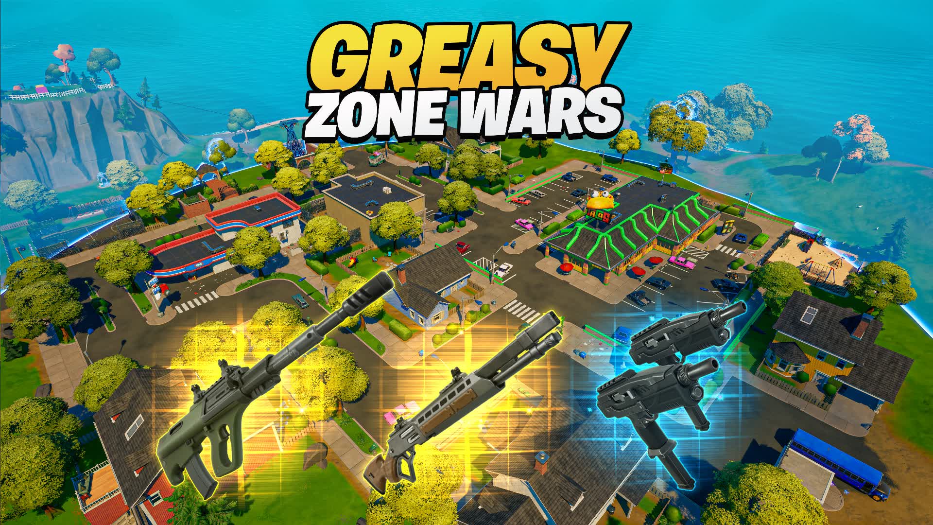 GRAND GREASY ZONE WARS 💯 7751-8391-0052 by bekam - Fortnite Creative Map Code - Fortnite.GG