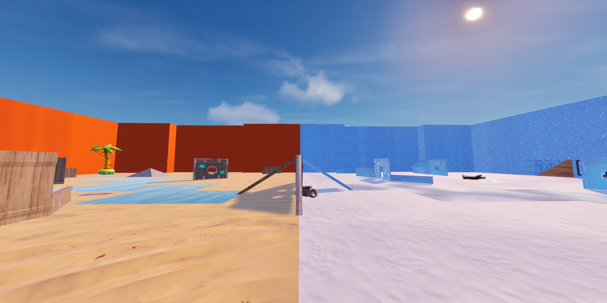 🏖️ SUMMER VS WINTER ️ 1167-6367-7091 by narso - Fortnite Creative Map Code - Fortnite.GG