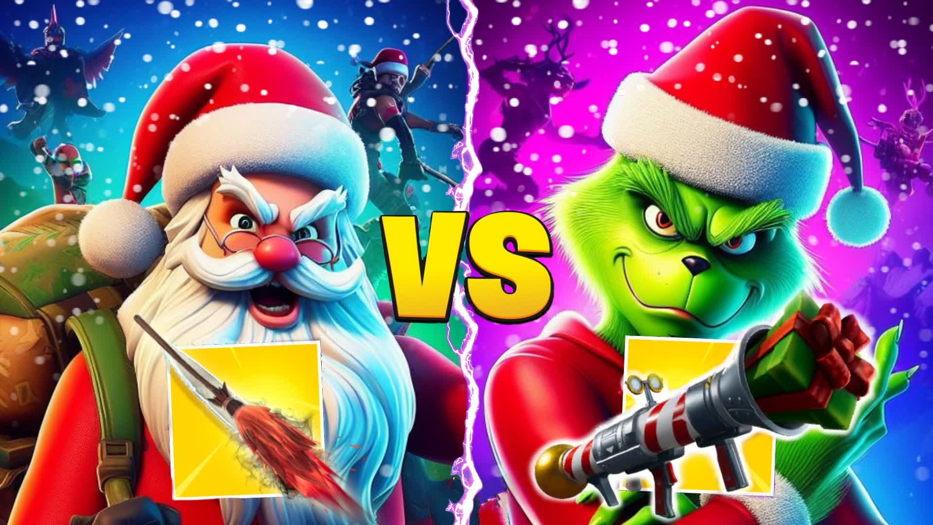 🎅 SANTA VS GRINCH 🐸 6585-8664-9170 من ابتكار transformers - Fortnite