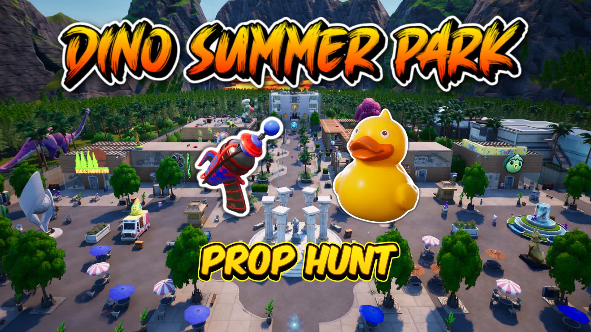 DINO SUMMER PARK PROP HUNT 4914-3601-1961 by spartanmmo - Fortnite