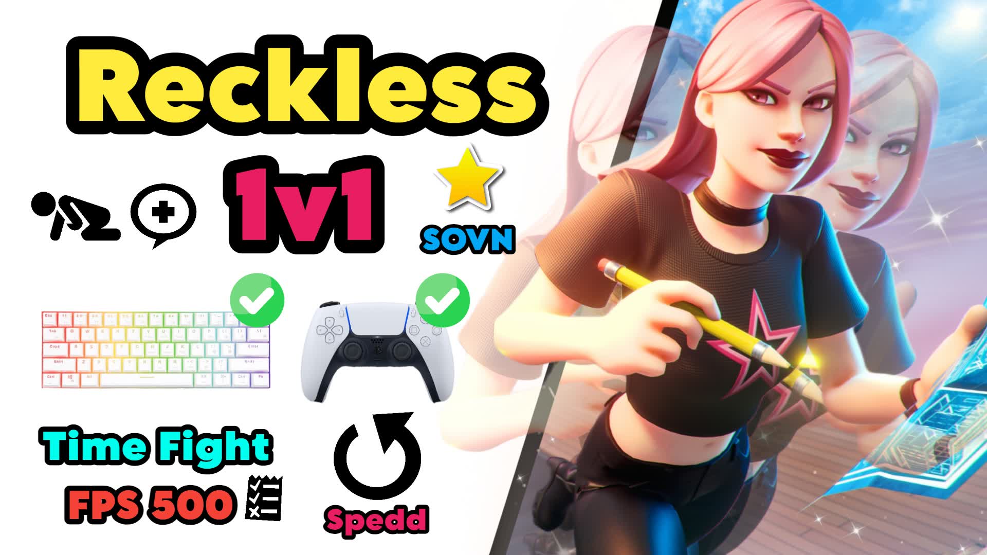 Play Reckless | 1v1 🎶 - 1215-8898-7853 | Fortnite Zone