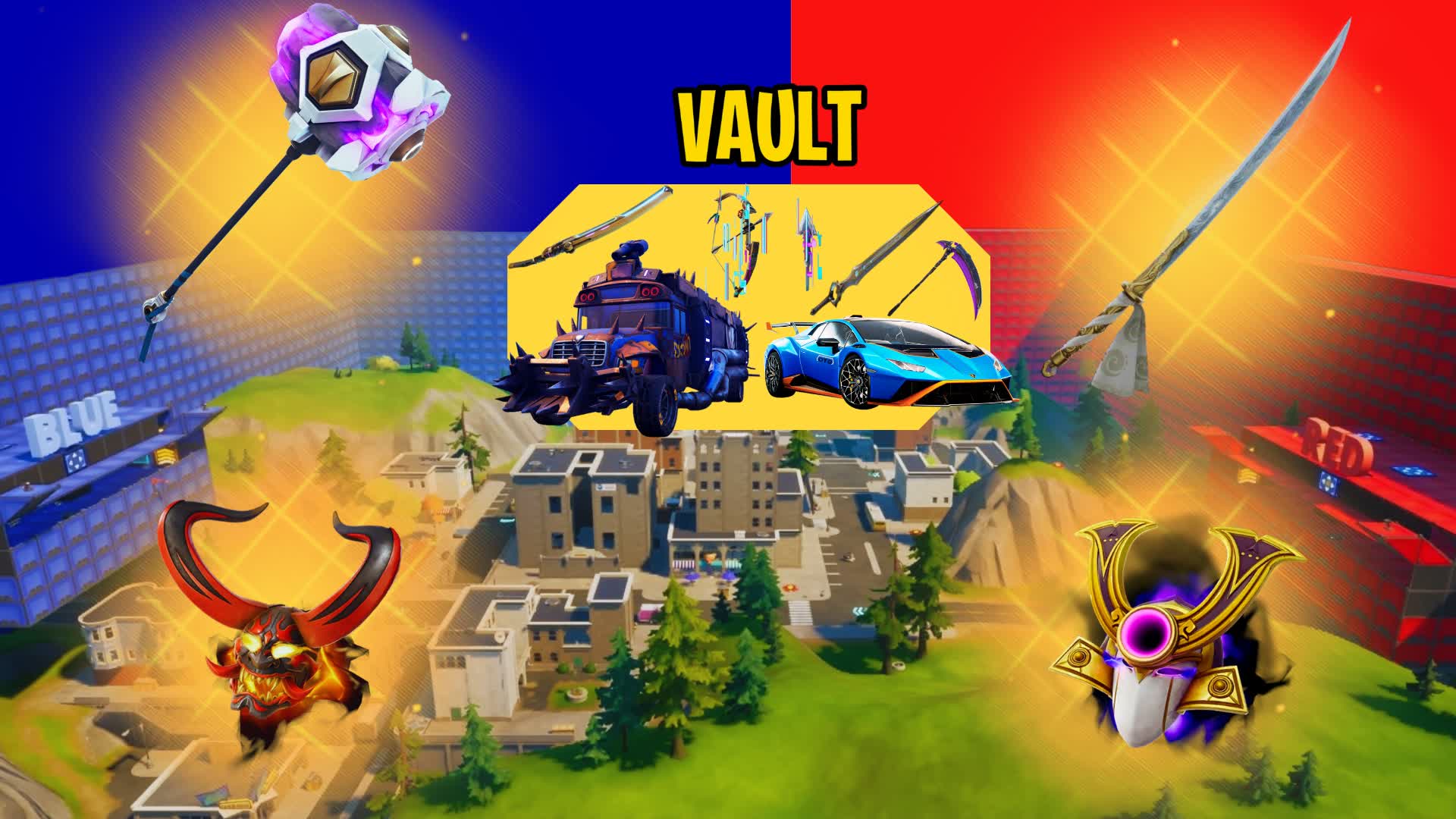 🗡 MELEE RED VS BLUE🔴🔵 7554-5188-8173 by viciado - Fortnite Creative Map ...