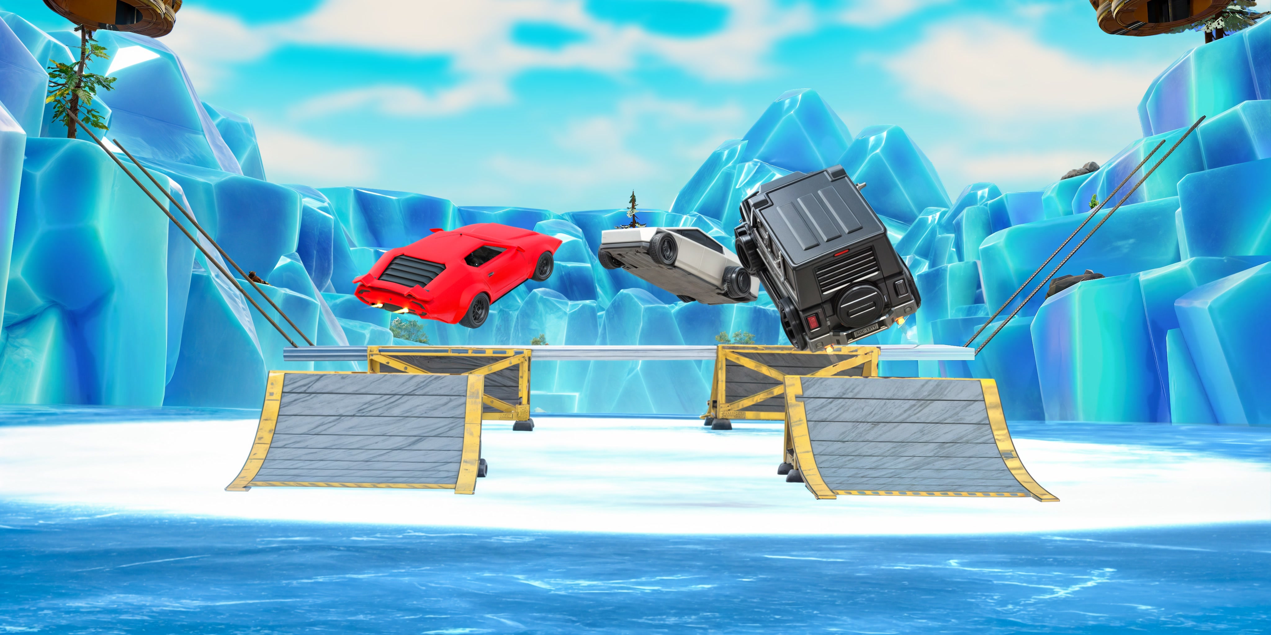 WINTER ROCKET VS CARS 5186-2785-2420 by apfel - Fortnite Creative Map Code - Fortnite.GG