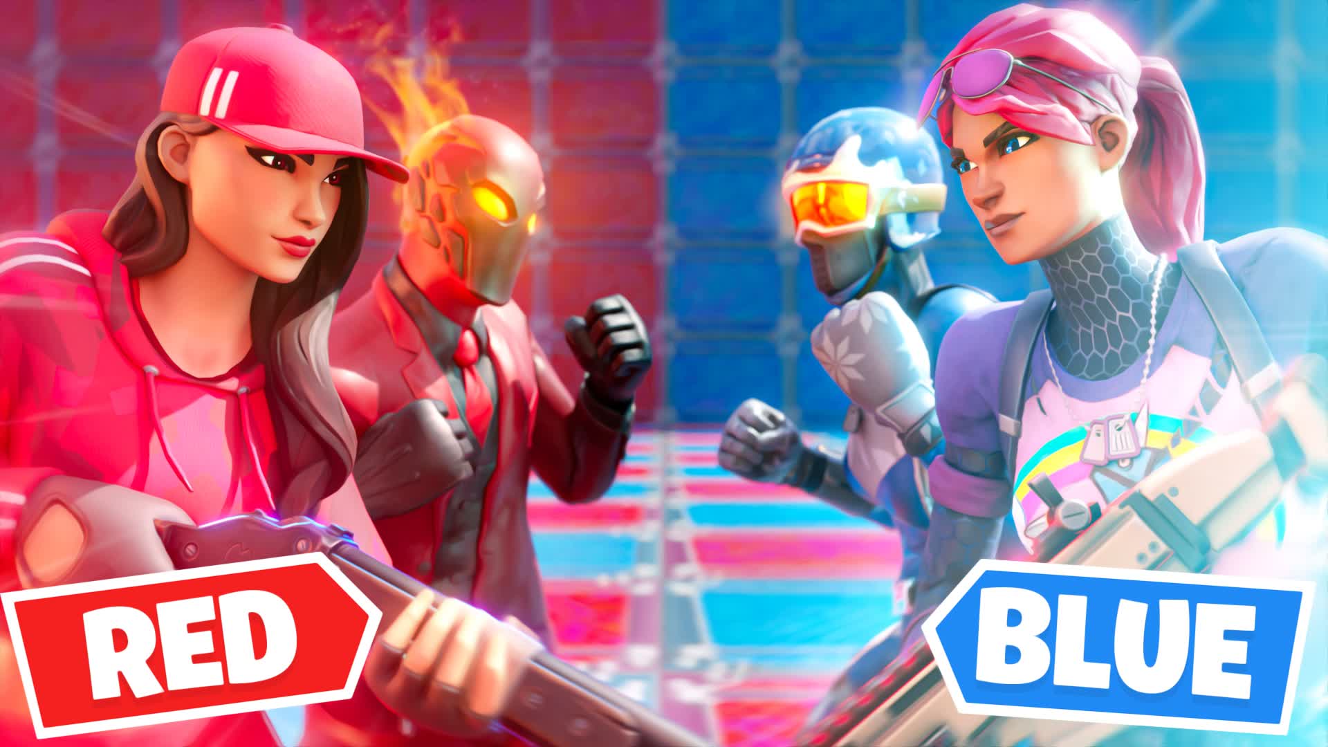 Red vs blue RVB🔵🔵🔵🔵🔴🔴🔴🔴 3562-0329-6726 by redrob - Fortnite Creative ...